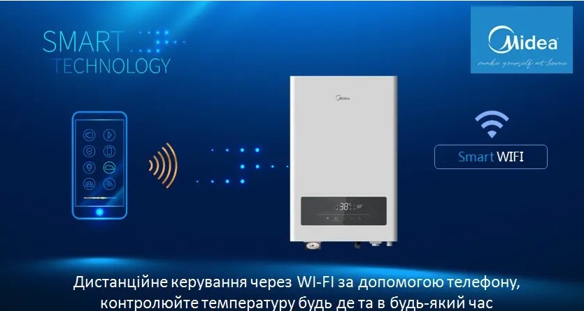 Электрокотел Midea SMART 8 кВт DSFB80BW (220В/380В) купить по лучшей ...